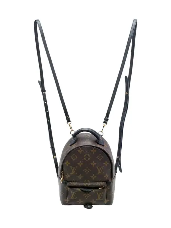 LOUIS VUITTON 2016 Monogram Mini Palm Springs Backpack - Brown