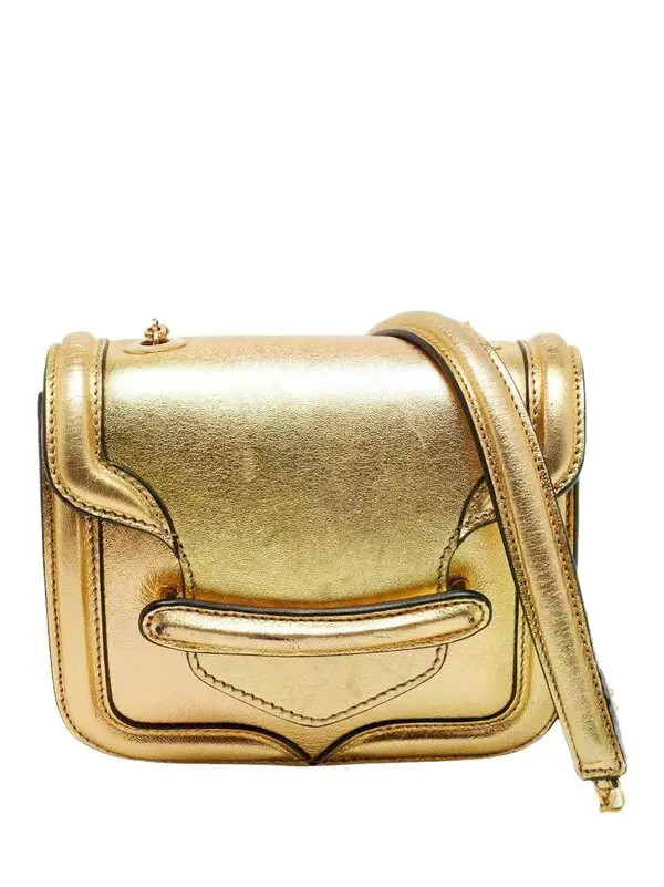 Alexander McQueen Mini Heroine Chain Crossbody Bag - Gold