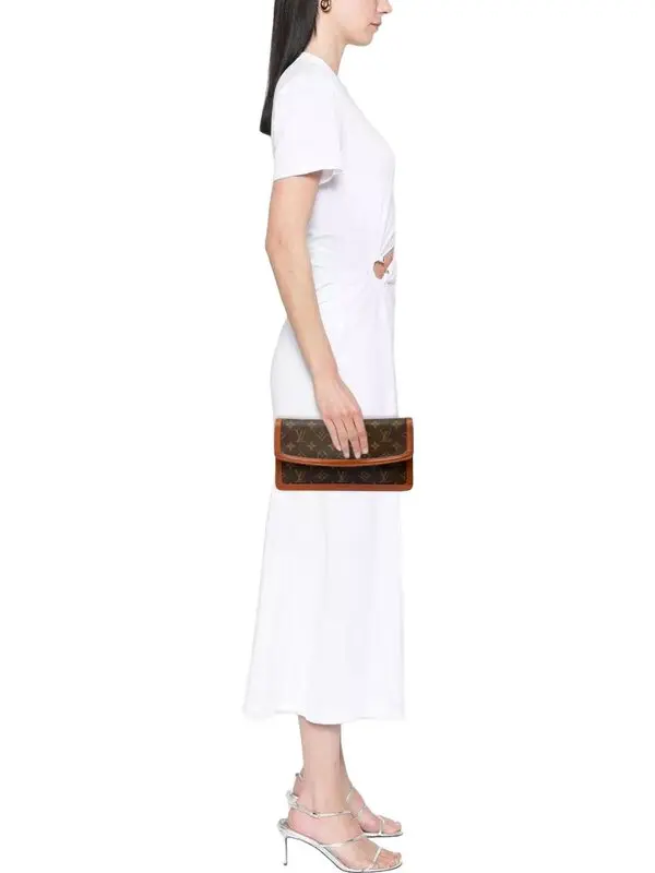 LOUIS VUITTON 1988 Monogram Pochette Dame Pm Clutch Bag - Brown