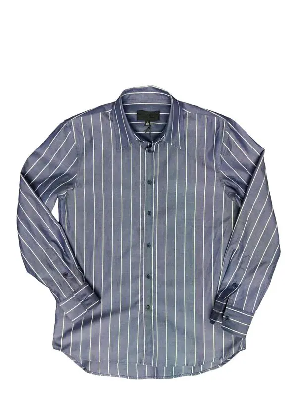 NILI LOTAN Raphael Striped Shirt - Blue