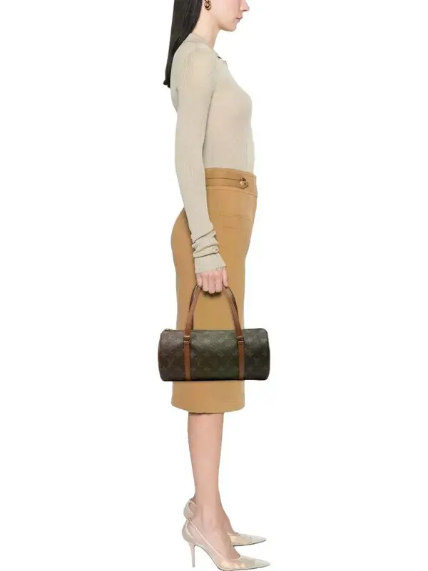 LOUIS VUITTON 1992 Monogram Papillon 30 Handbag - Brown