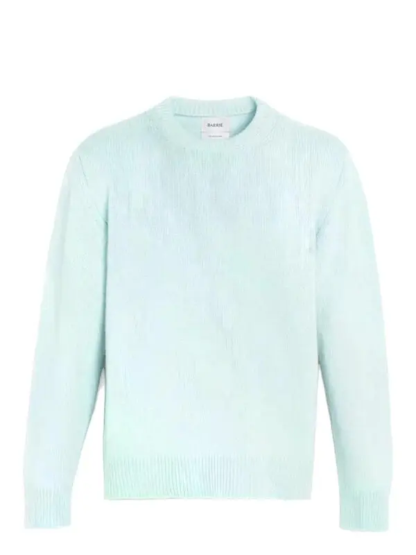 BARRIE Cashmere Sweater With Thistle Motif - Blue