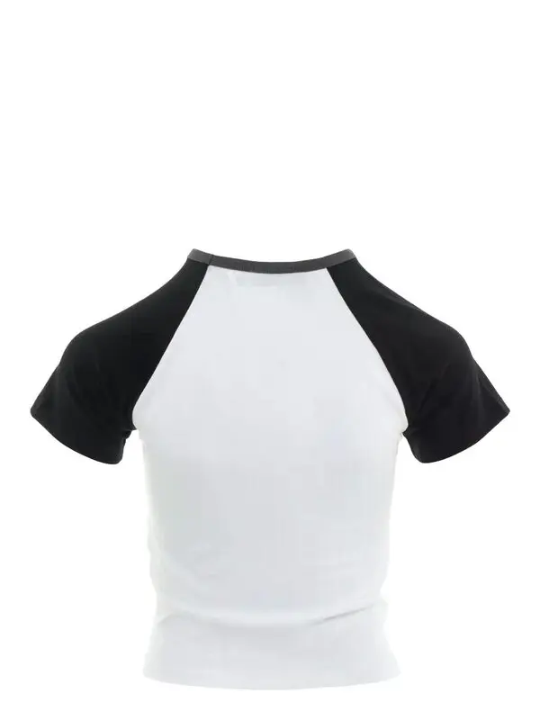 REST&RECREATION Raglan-sleeve Logo-print T-shirt - White