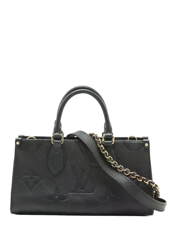 LOUIS VUITTON Monogram Giant Empreinte East West Satchel - Black