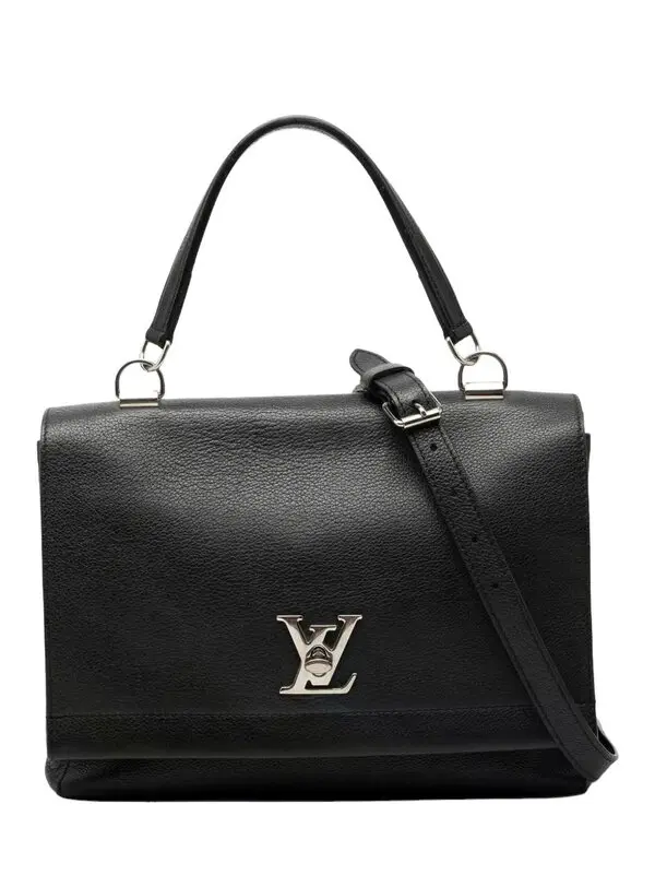 LOUIS VUITTON Leather Lockme Ii Satchel - Black