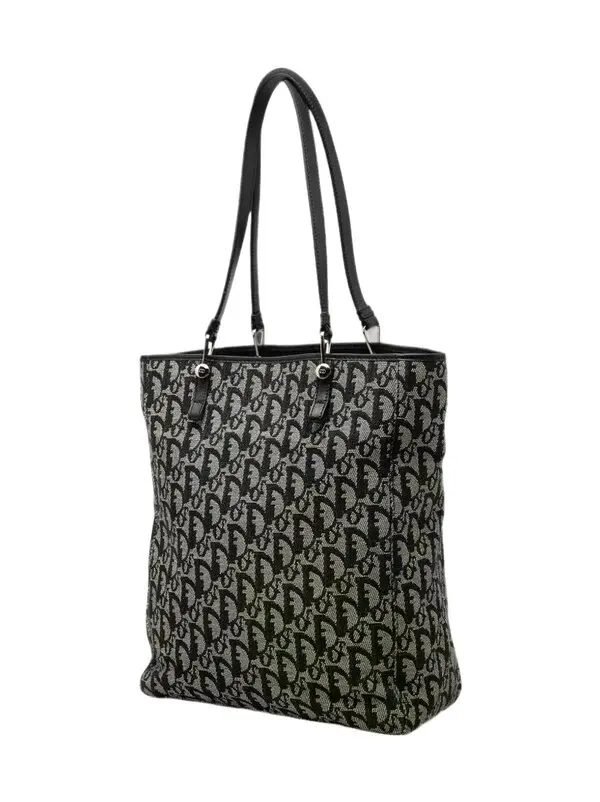 Dior Diorissimo Trotter Canvas Tote Bag - Black