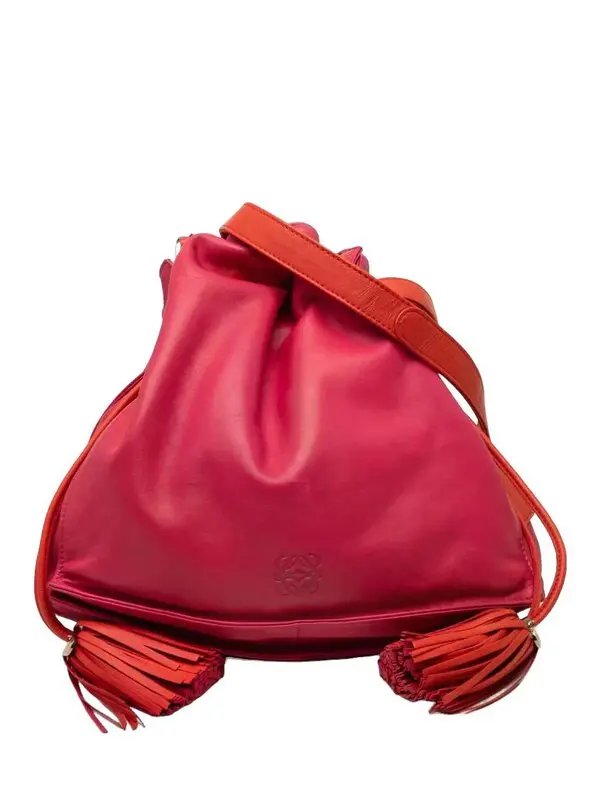 Loewe Nappa Leather Flamenco Tassel 30 Crossbody Bag - Pink