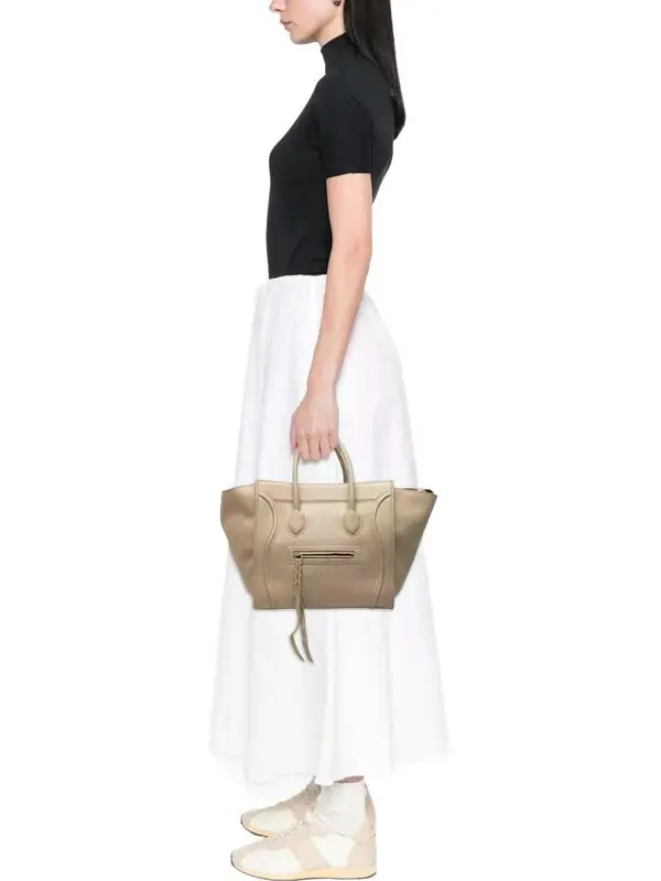 Celine Leather Luggage Phantom Tote Bag - Neutrals