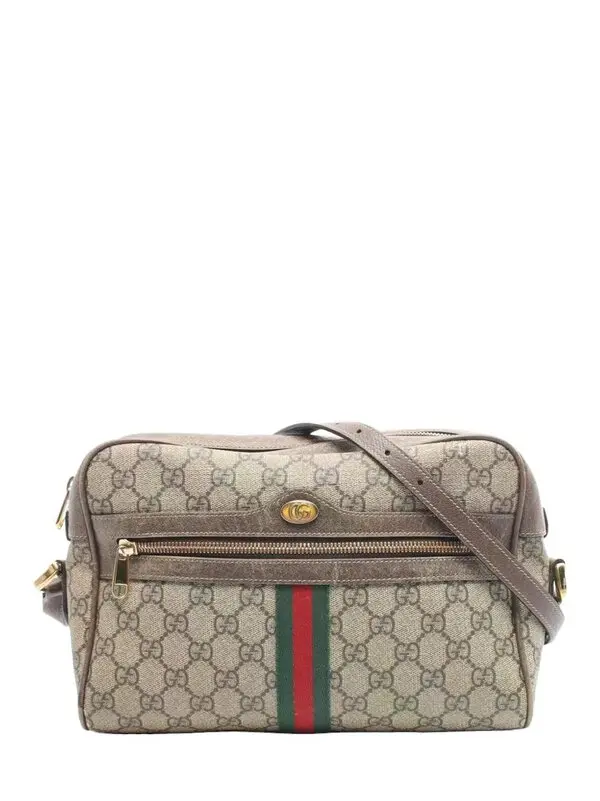 Gucci Gg Supreme Ophidia Crossbody Bag - Neutrals