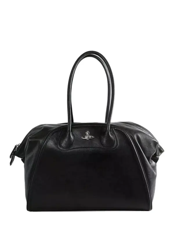 VIVIENNE WESTWOOD Orb Plaque Shoulder Bag - Black