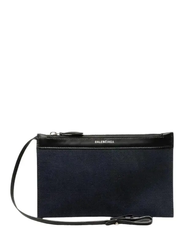 Balenciaga Canvas Pouch - Blue