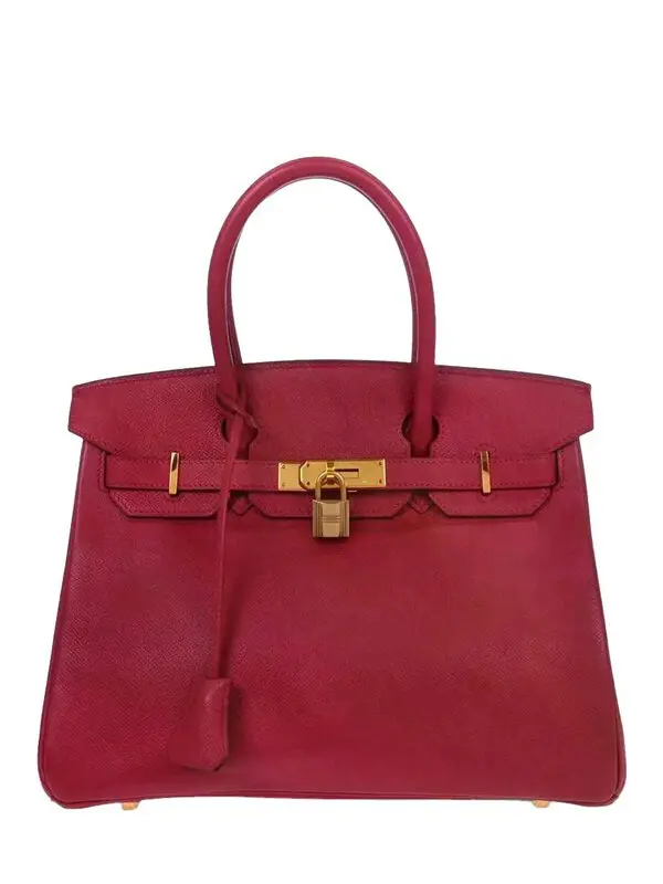 Hermès 1998 Birkin 30 Tote Bag - Red