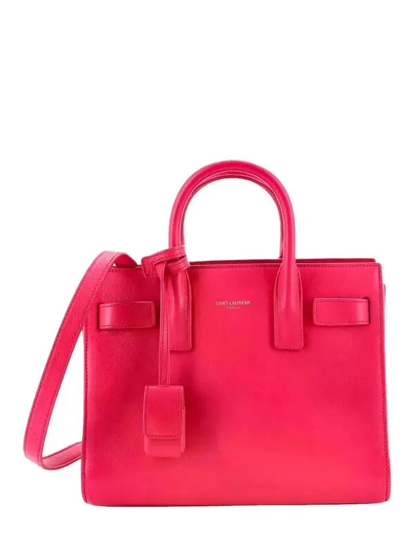 Saint Laurent Sac De Jour Nm Bag Leather Nano Tote Bag - Pink