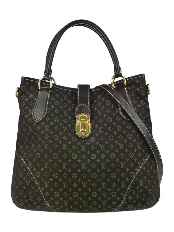 LOUIS VUITTON Elegie Monogram Tote Bag - Brown