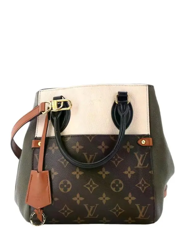 LOUIS VUITTON Fold Tote Monogram Canvas And Leather Pm Satchel - Brown