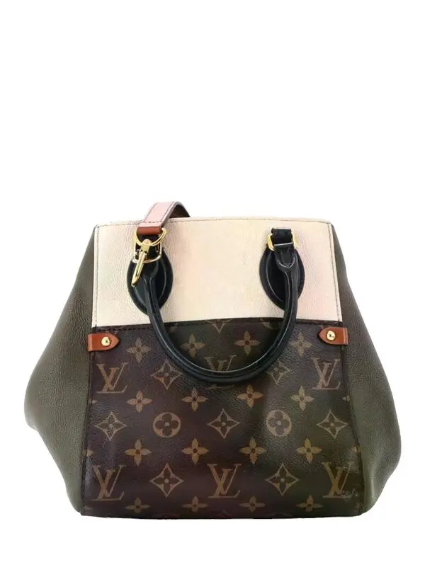 LOUIS VUITTON Fold Tote Monogram Canvas And Leather Pm Satchel - Brown