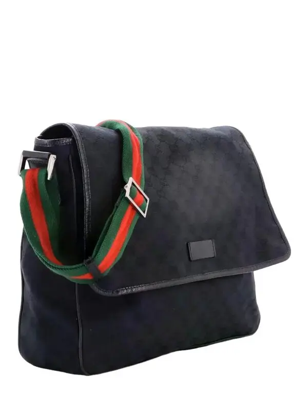 Gucci Gg Canvas Messenger Bag - Black
