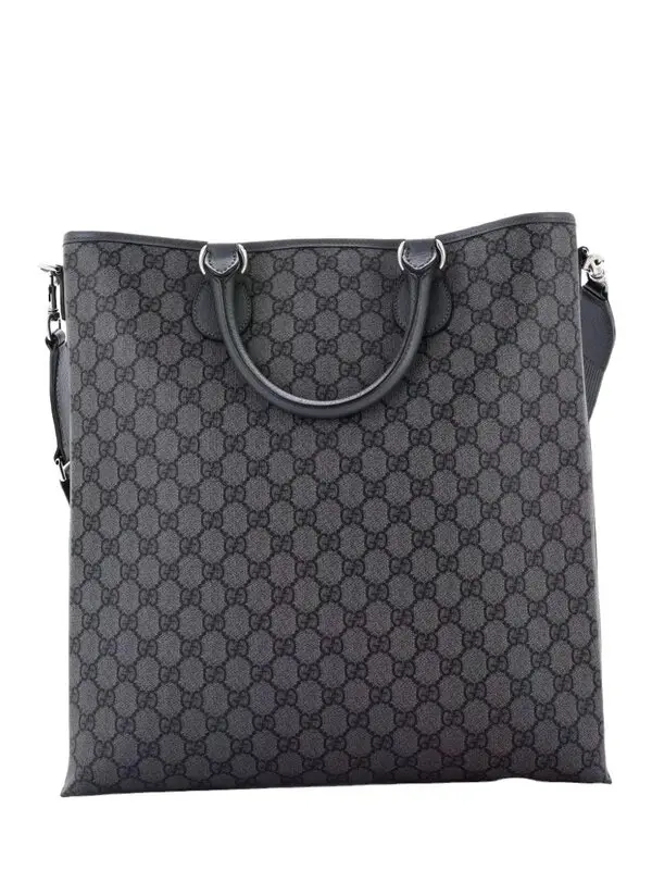 Gucci Ophidia Convertible Gg Coated Canvas Medium Tote Bag - Grey