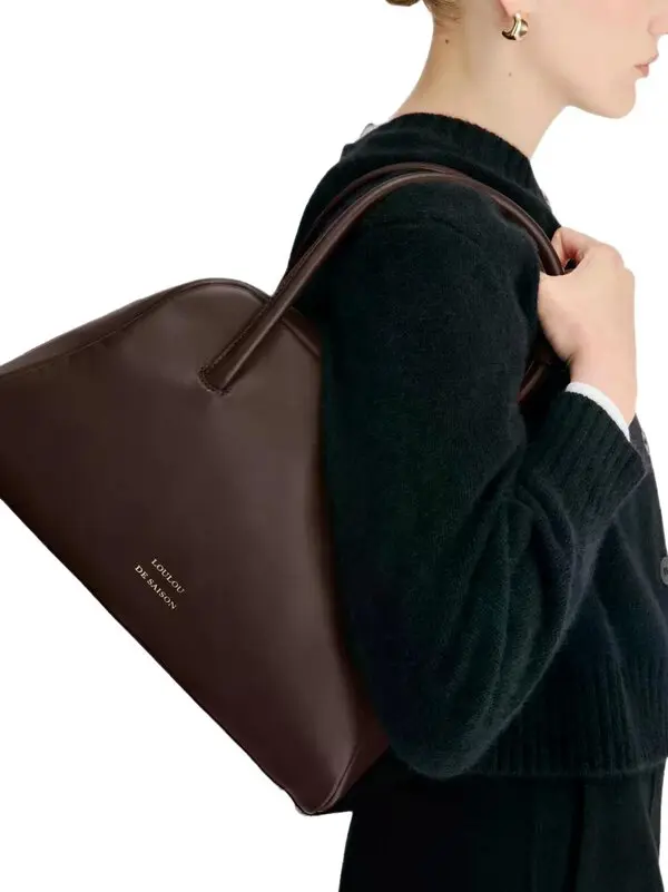 Loulou De Saison Vesper Lds Leather Tote Bag - Brown