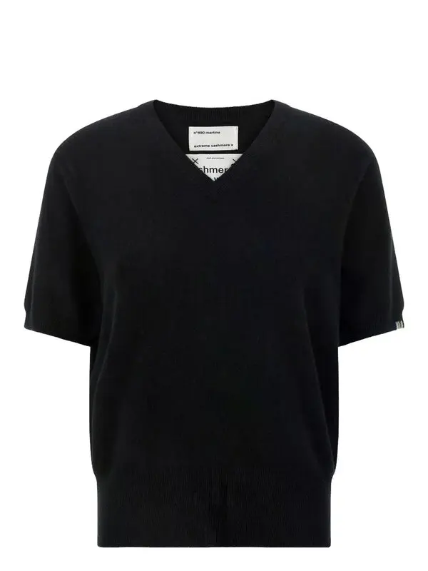 Extreme Cashmere Martina V-neck Sweater - Black