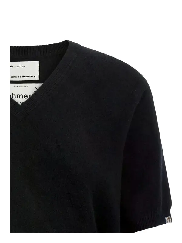 Extreme Cashmere Martina V-neck Sweater - Black