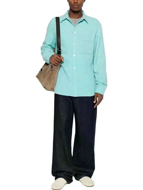UMIT BENAN Button-up Chest-pocket Shirt Jacket - Blue