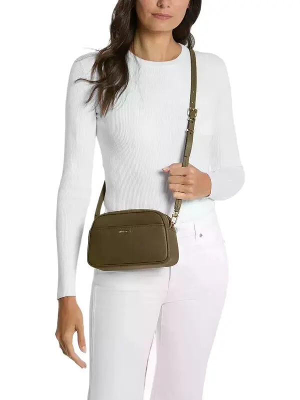 Michael Kors Jet Set Small Leather Camera Crossbody Bag - Green