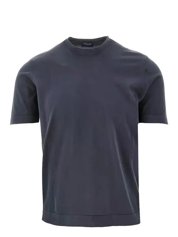 DRUMOHR Crew-neck Short-sleeve T-shirt - Blue