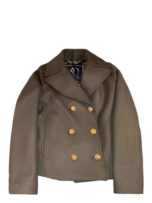 SEALUP Double-breasted Coat - Green