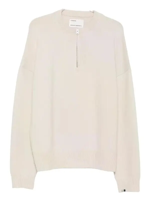 Extreme Cashmere Quarter-zip Sweater - Neutrals