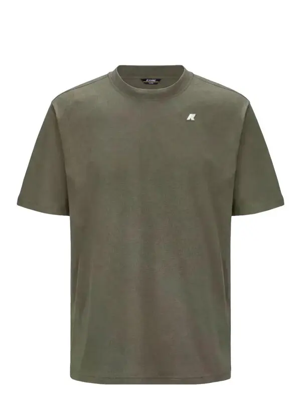 K-WAY Solo Logo-patch Crew-neck T-shirt - Green