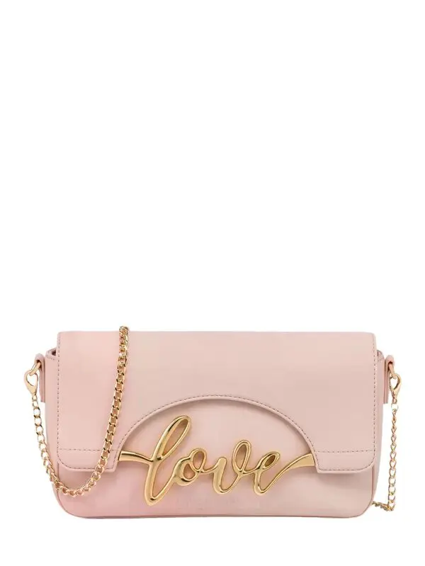 Moschino Logo-plaque Shoulder Bag - Pink