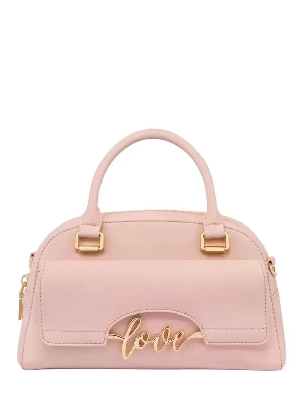 Moschino Logo-lettering Shoulder Bag - Pink