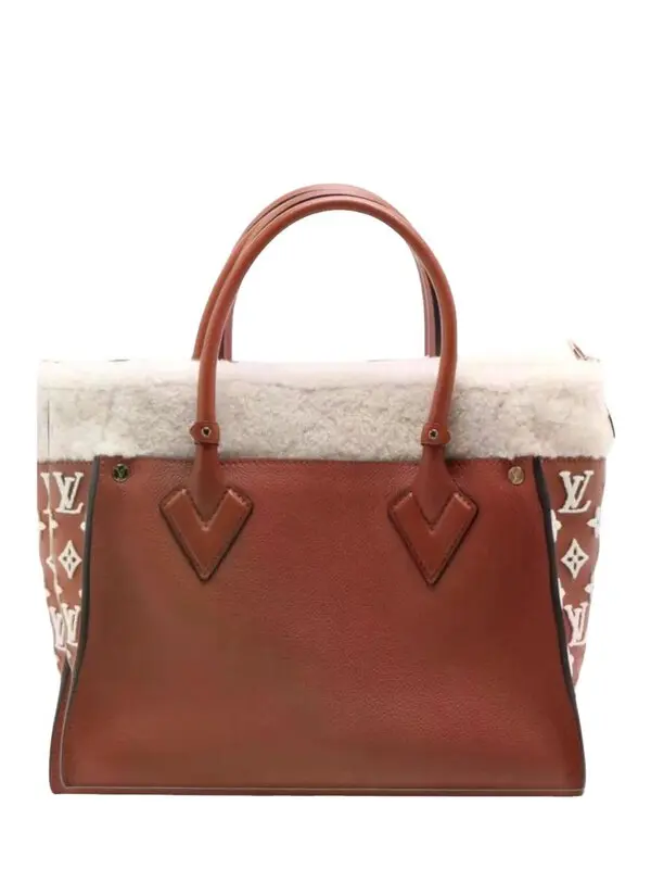 LOUIS VUITTON Monogram Tuftage On My Side Mm Satchel - Brown