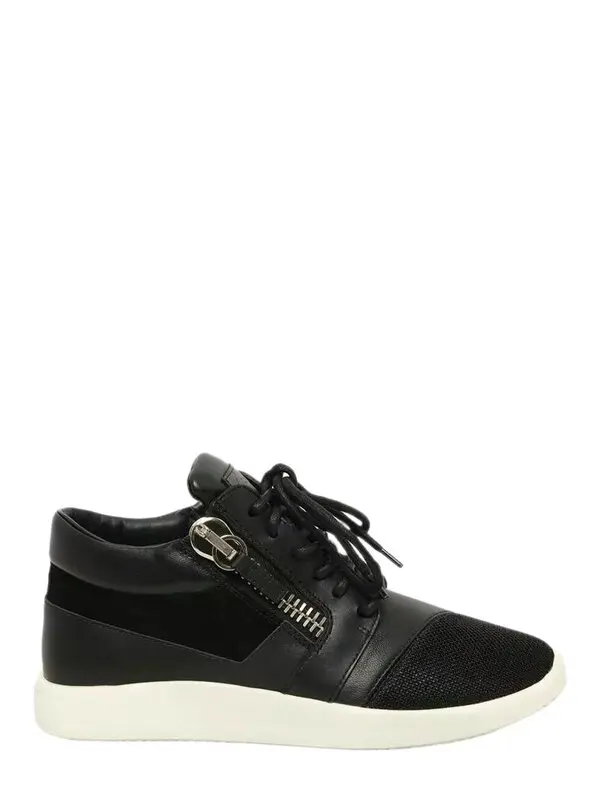 GIUSEPPE ZANOTTI Megatron Sneakers With Zip Detail - Black