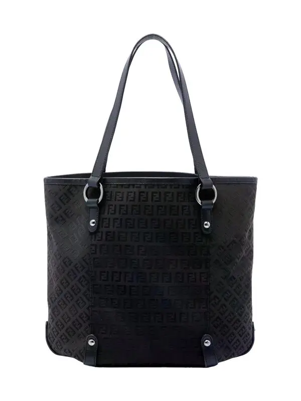 Fendi Zucchino Canvas Tote Bag - Brown