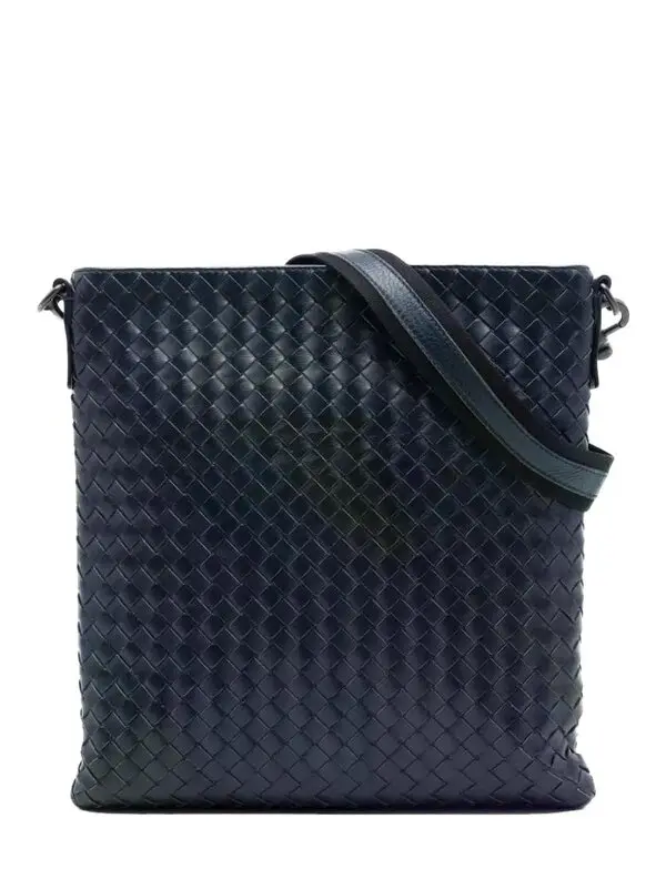 Bottega Veneta 2012-2026 Nappa Intrecciato Vn Crossbody Bag - Blue