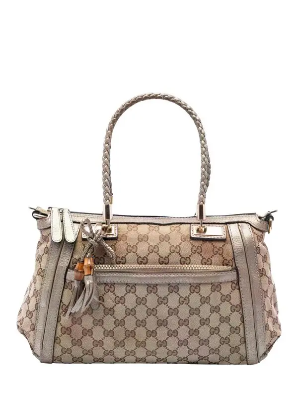Gucci Gg Canvas Bella Satchel - Neutrals