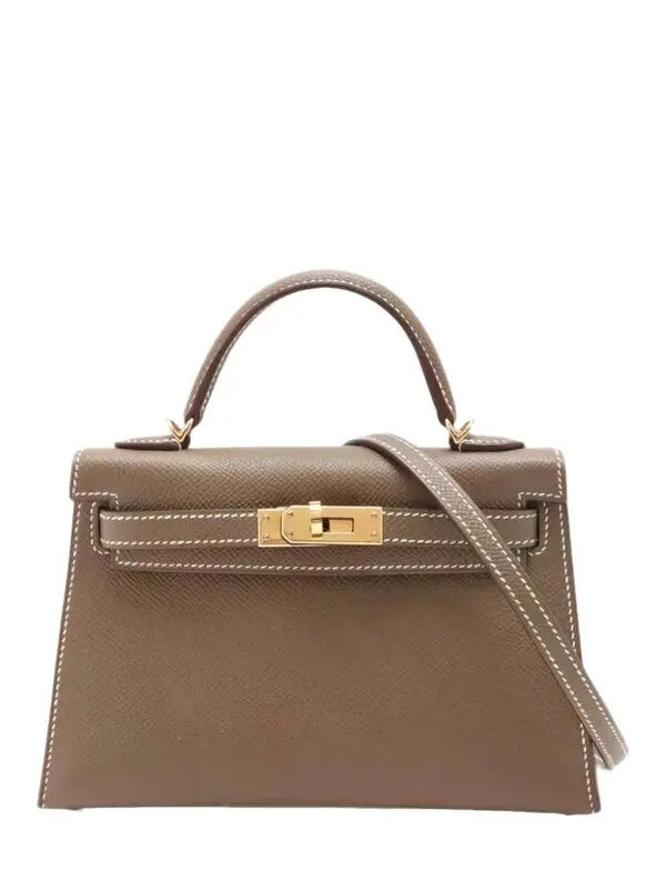 Hermès Mini Kelly Sellier Ii 20 Satchel - Brown