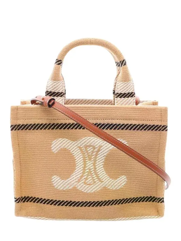 Celine Triomphe Canvas Tote Bag - Neutrals