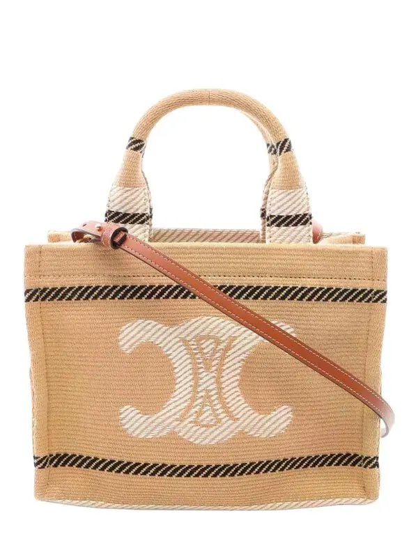 Celine Triomphe Canvas Tote Bag - Neutrals