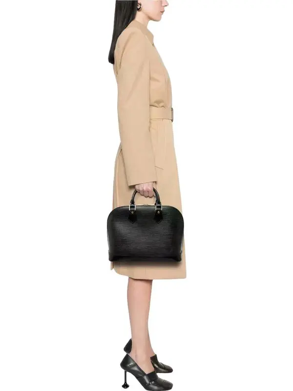 LOUIS VUITTON Epi Alma Pm Handbag - Black