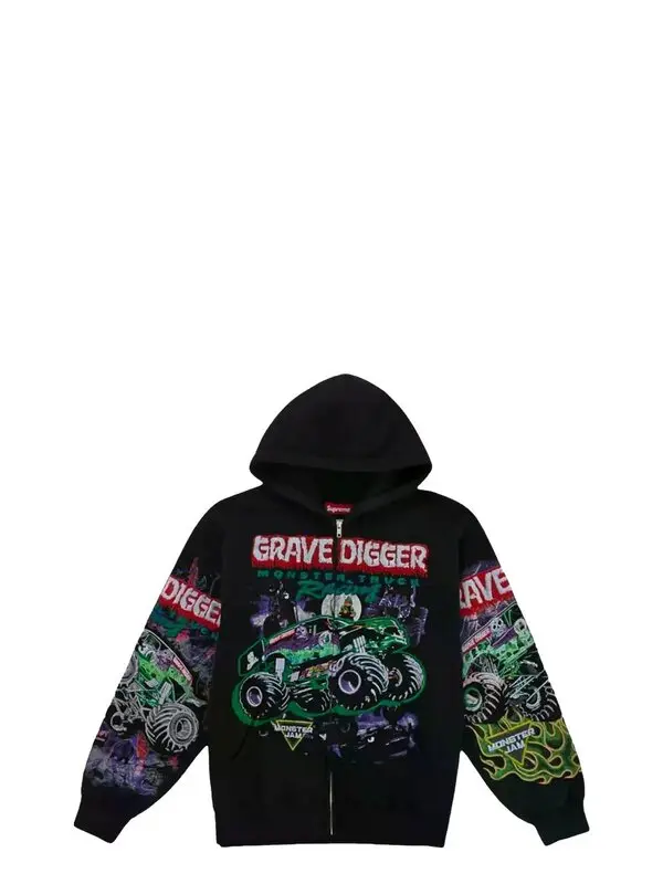 Supreme Monster Jam Grave Digger Hoodie - Black