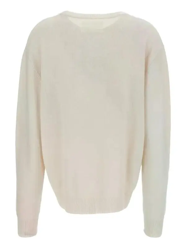 Extreme Cashmere V-neck Long Sleeve Sweater - Neutrals