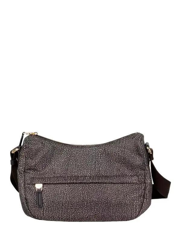 Borbonese Op Occhio Di Pernice Shoulder Bag - Grey