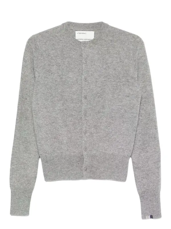 Extreme Cashmere Little 2 Button-fastening Long-sleeve Cardigan - Grey