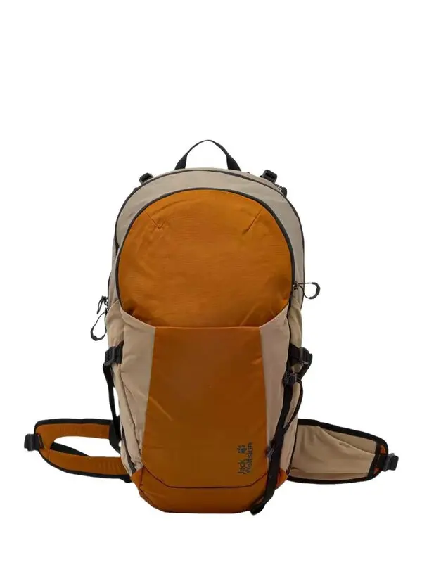 JACK WOLFSKIN Echotrek Shape 25 Colour-block Buckled Backpack - Orange