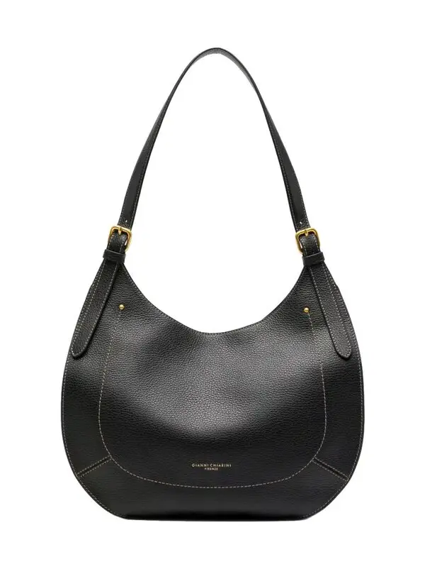 GIANNI CHIARINI Gabry Grained Leather Shoulder Bag - Black