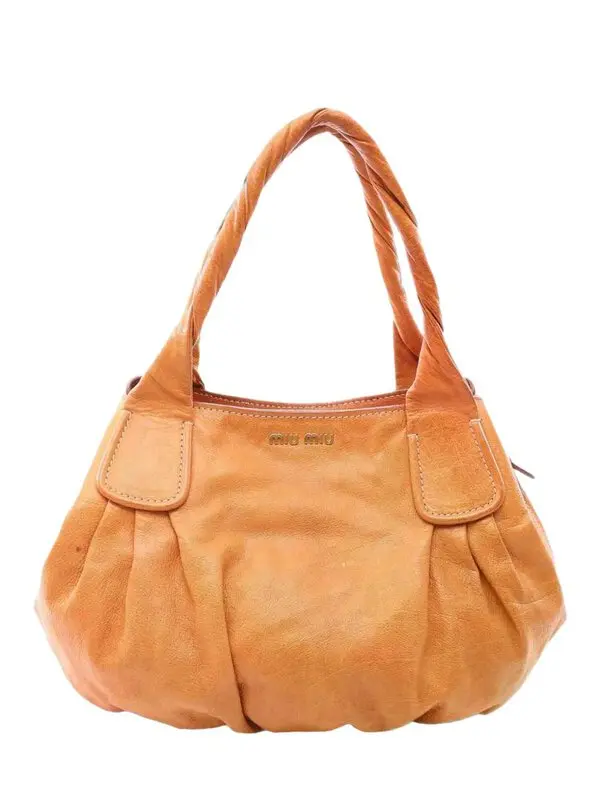 Miu Miu 2010-2026 Leather Shoulder Bag - Brown