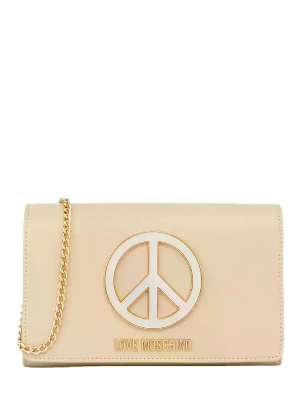 Moschino Logo-lettering Cross Body Bag - Neutrals
